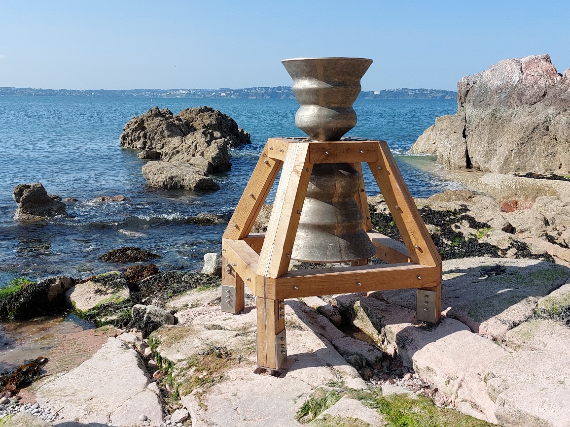 Celebrating the bell's installation - Time and Tide Bell