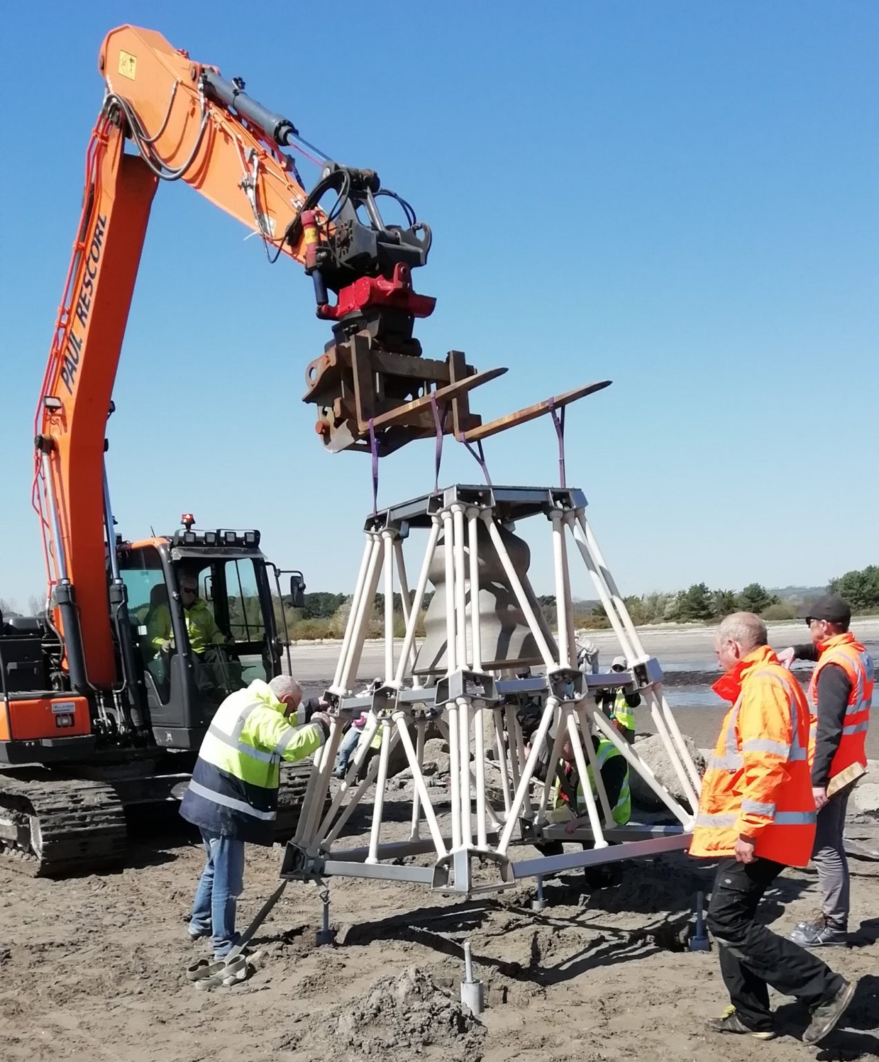 Installation Day - Time and Tide Bell