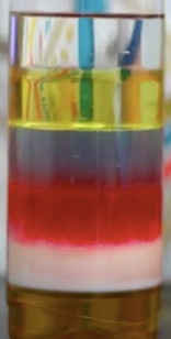 Water density; making a rainbow jar - Time and Tide Bell