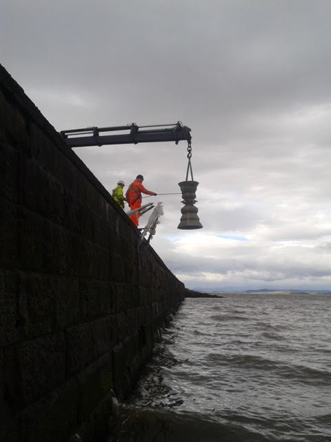 Installing the bell - Time and Tide Bell