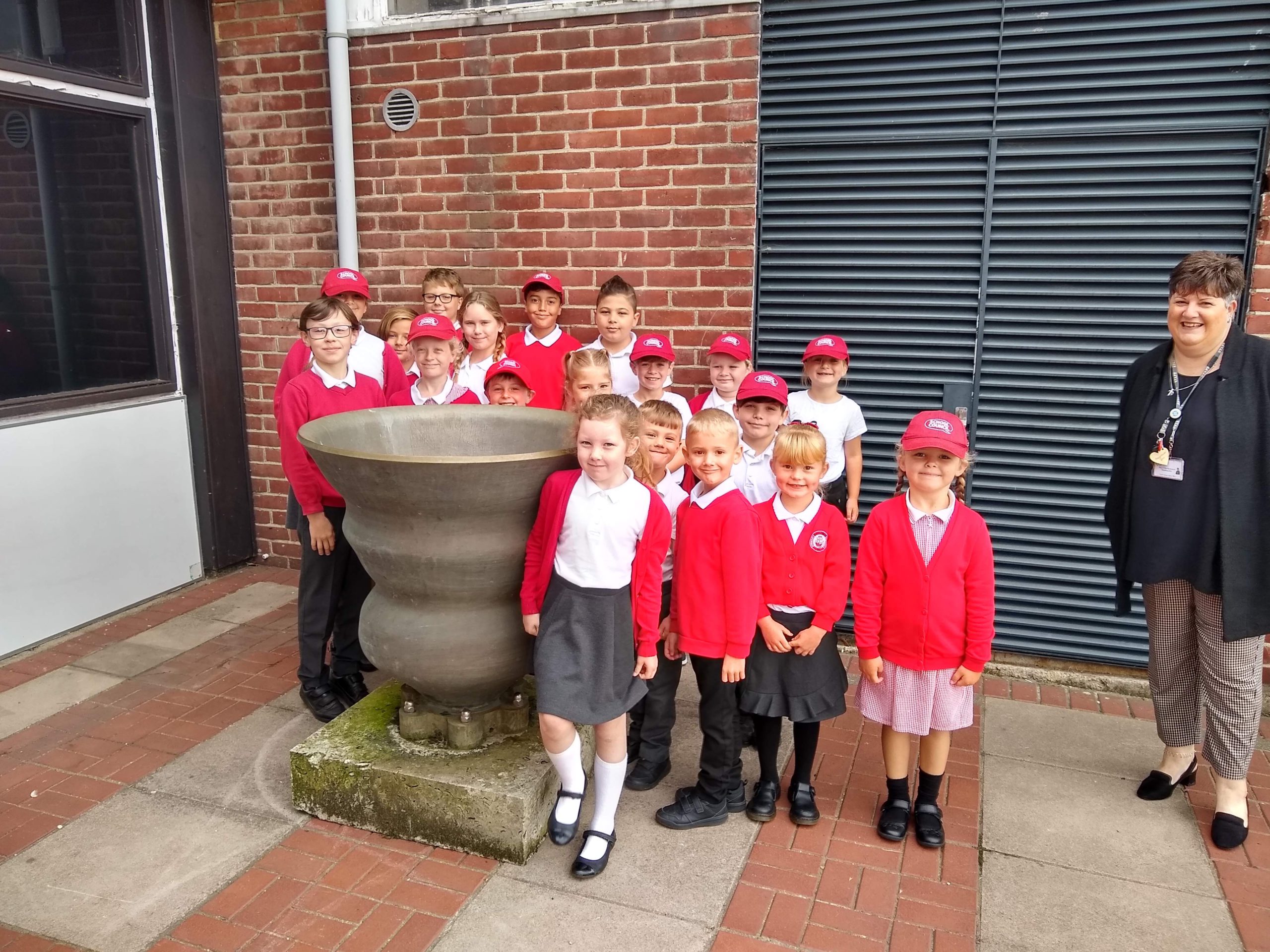 A half bell at the Mayflower School - Time and Tide Bell